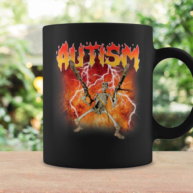 Autism Skeleton Oddly Specific Dank Meme Coffee Mug - Monsterry