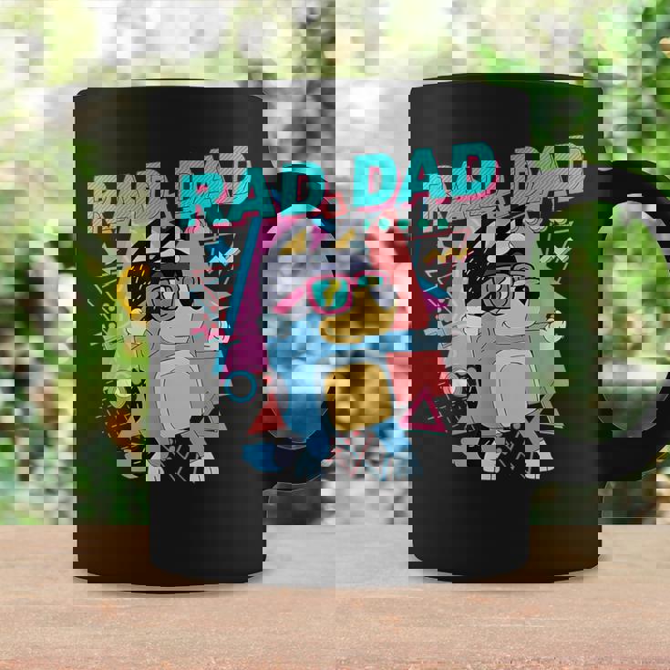 Blue Rad Dad Tan Blue Heeler Bandit Dad Retro 90S Coffee Mug - Seseable