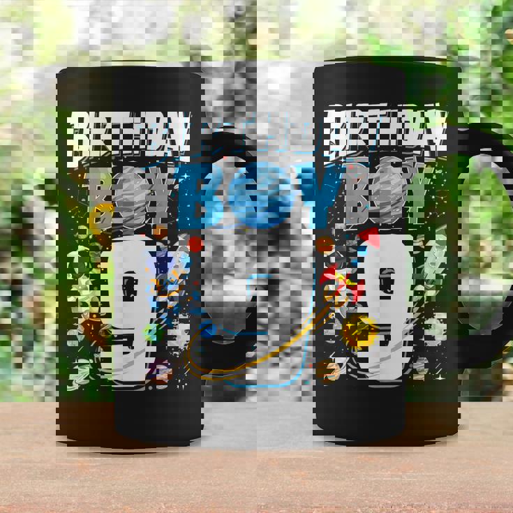 Boys 9Th Birthday Astronaut Space Planets Nine Years Old Coffee Mug ...