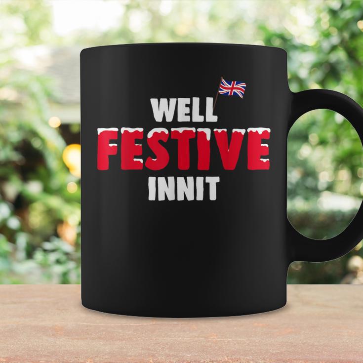 British Well Festive Christmas Innit UK Flag Slang Graphic Print Coffee ...