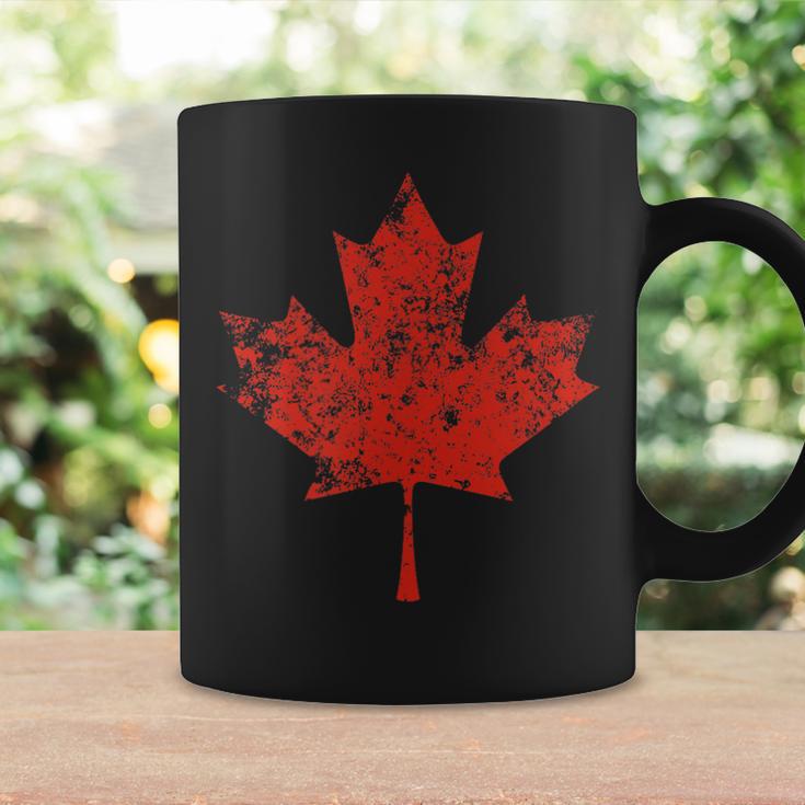 Canada Flag Vintage Maple Leaf Canadian Men Coffee Mug - Monsterry
