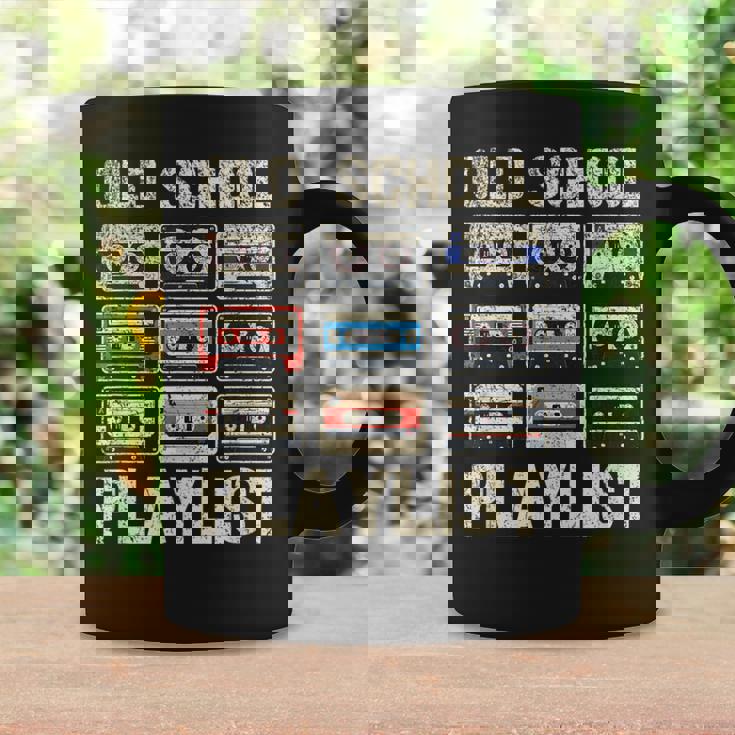 Cassette Tape Retro 80s Old School Playlist Music Graphic Print Coffee Mug - Monsterry