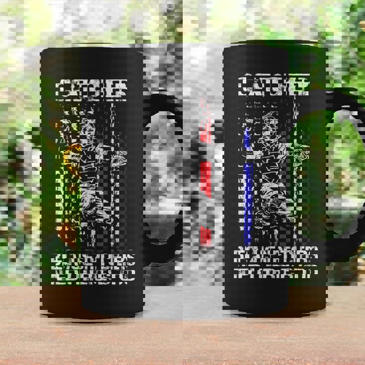 Catcher Because Pitchers Need Heroes Too Baseball Softball Graphic ...