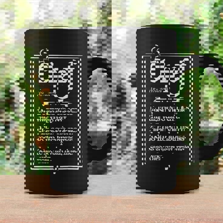 Chef Definition Line Saying Cook Cooking Chefs Graphic Print Coffee Mug ...