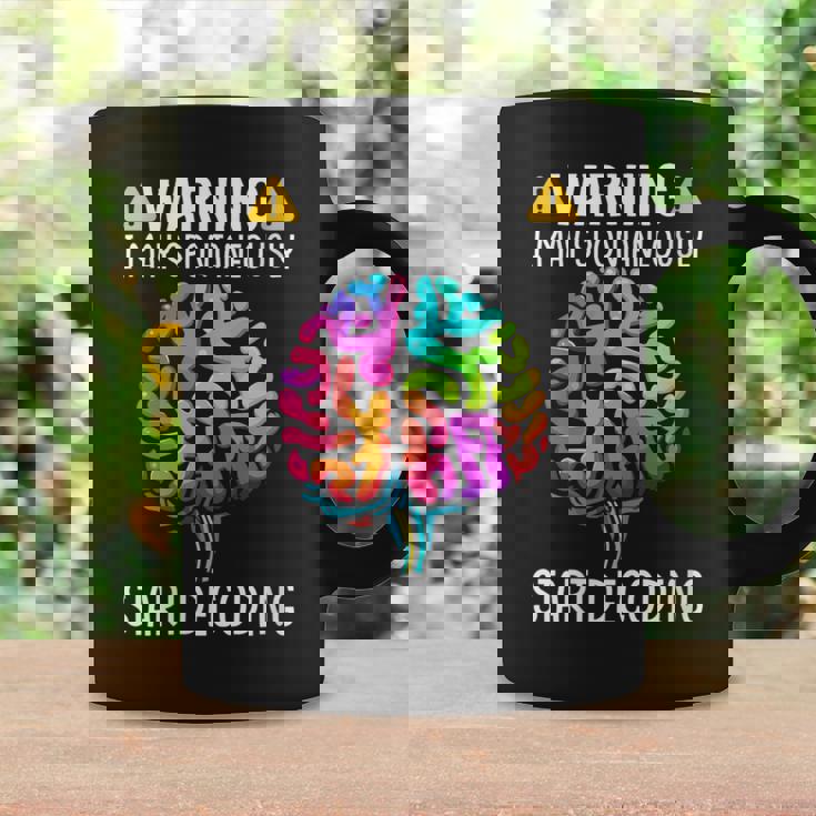 Dyslexia Awareness Dyslexic Spontaneously Decoding Graphic Print Coffee ...