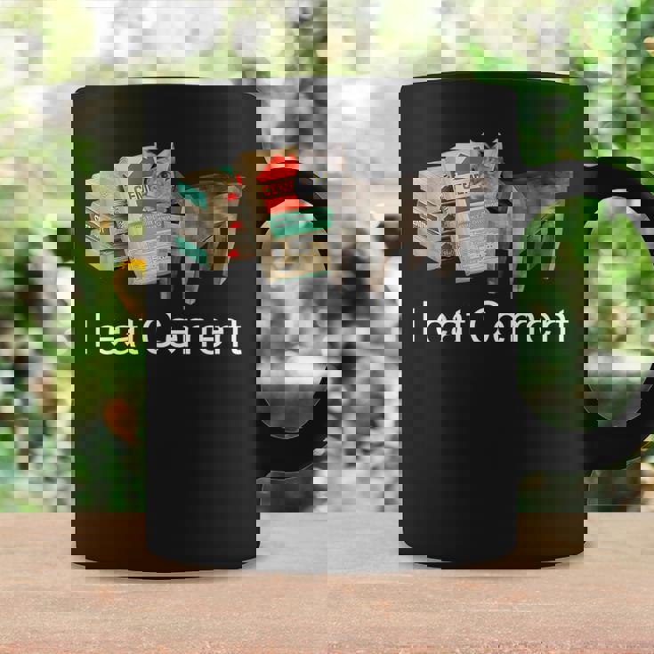 I Eat Cement Cat Meme Internet Memes Memes Graphic Print Coffee Mug ...