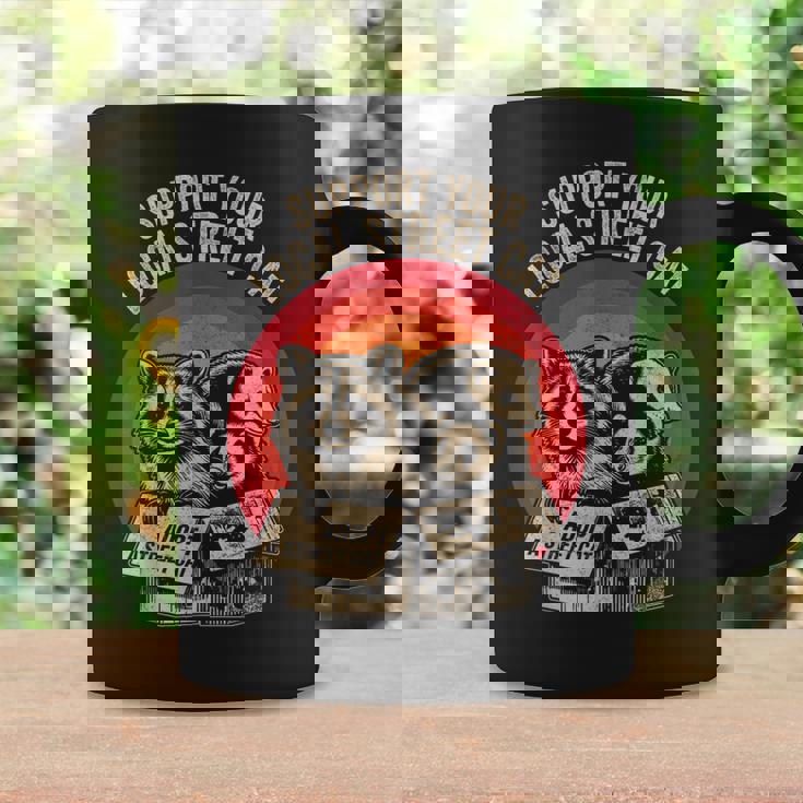 Emotional Support Raccoon Summer Opossum Vintage Meme Lover Coffee Mug ...
