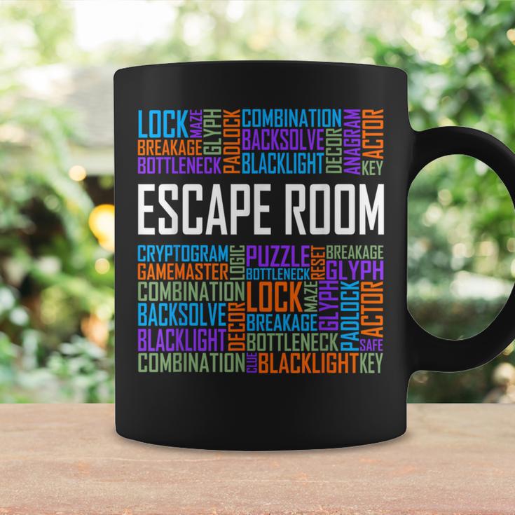 Escape Room Words Locked Room Enthusiast Graphic Print Coffee Mug ...