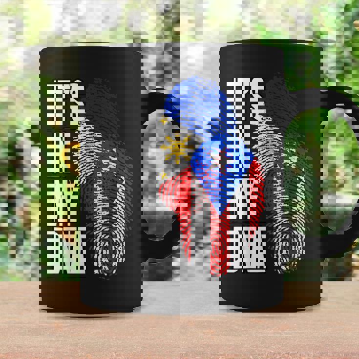 Filipino And Puerto Rican DNA Mix Flag Heritage Graphic Print Coffee ...