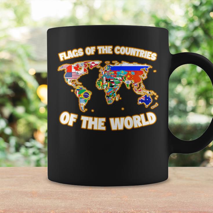 Flags Of The Countries Of The World Map International Graphic Print ...