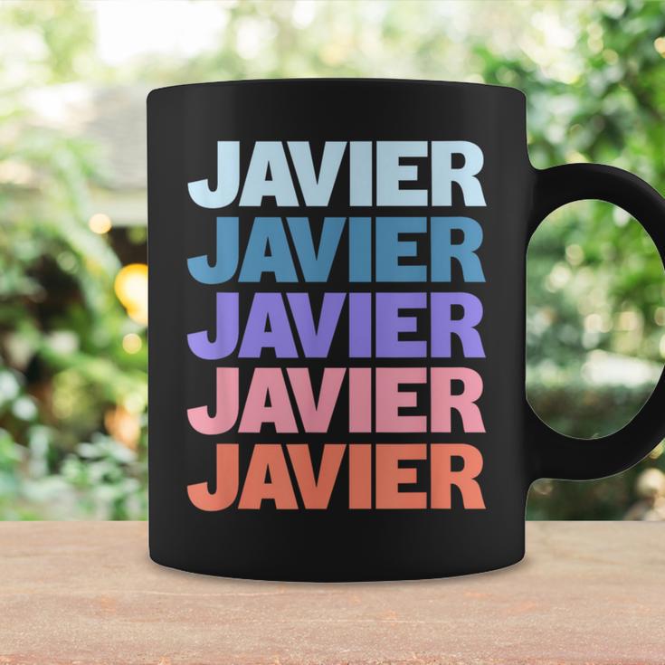 Modern Repeated Text Javier Taza de café - Regaloses