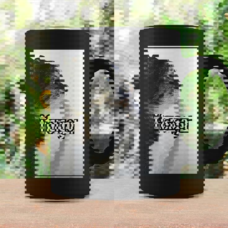 Silly Cat Meme I Forgor Cringe Brainrot Meme Coffee Mug - Thegiftio