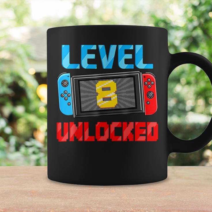 Level 8 Unlocked Gamer 8Th Birthday Video Game Boys Coffee Mug - Monsterry