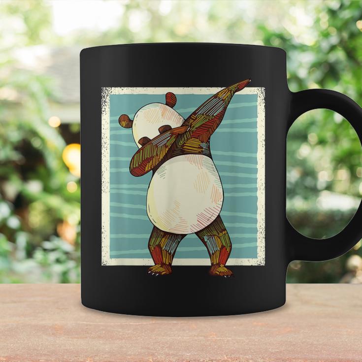 Panda Bear Doing a Dab Dance Move In Pencil Drawing Style Graphic Print ...