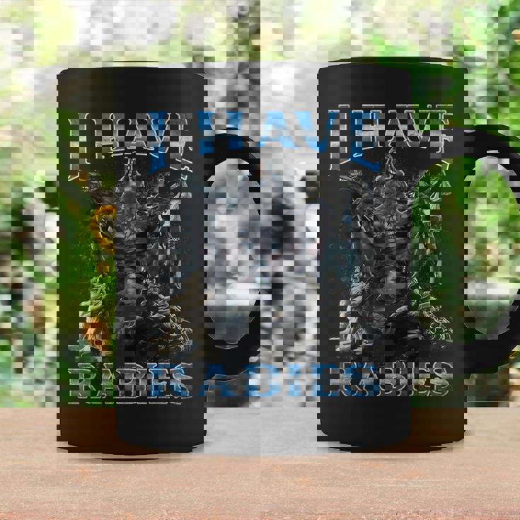 I Have Rabies Cringe Werewolf Wolf Meme Coffee Mug - Monsterry
