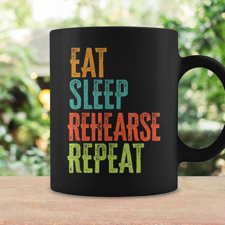 Retro Eat Sleep Rehearse Repeat Legend Theater Audition Act Graphic ...