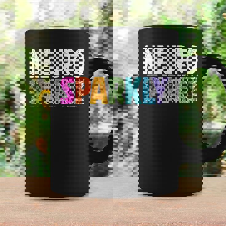Retro Neurodivergent Neuro Sparkly Autism Spectrum Adhd Coffee Mug | Mazezy