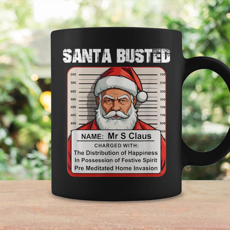 Santa Busted Fun Father Christmas Santa Claus Mugshot Graphic Print ...