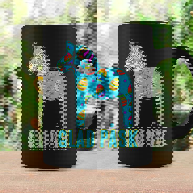 Swedish Easter Graphic Dala Horse Glad Pask Easter Egg Graphic Print ...