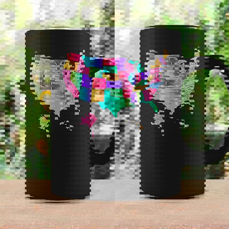 United States Map Hand Drawn With State Names US Map USA Graphic Print ...