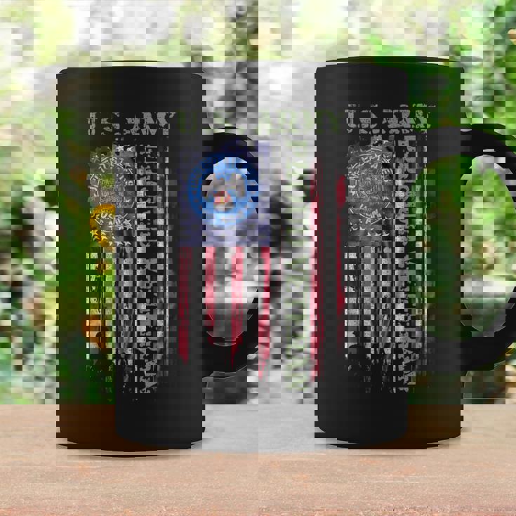 Vintage Usa American Flag Us Army Proud Veteran Military Coffee Mug ...