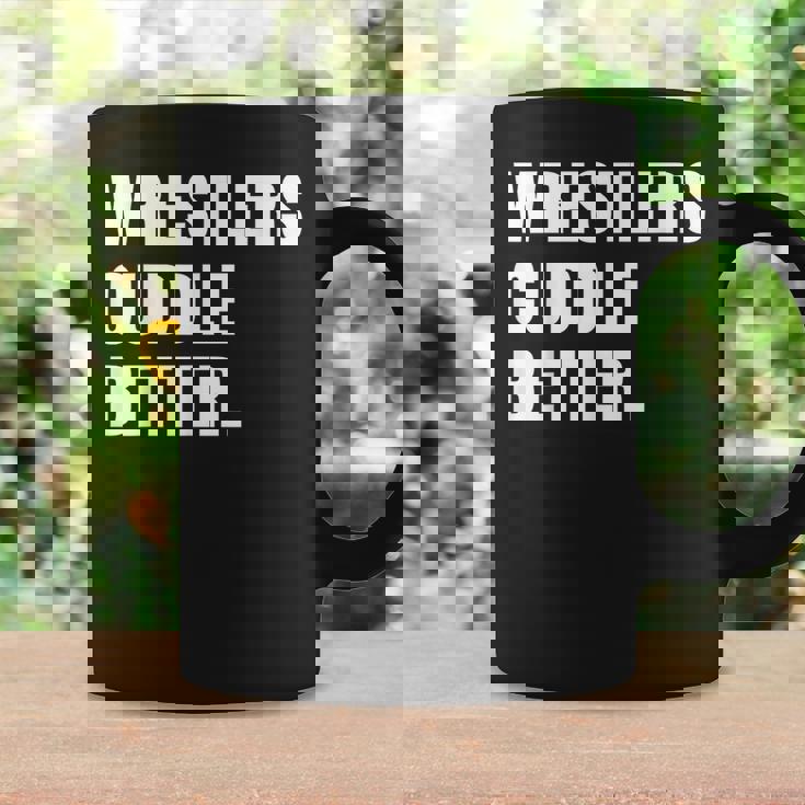 Wrestlers Cuddle Better Wrestling Combat Sport Graphic Print Coffee Mug ...