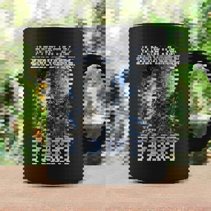 If They Talk Behind Your Back Fart Alpha Wolf Meme Sigma Coffee Mug ...