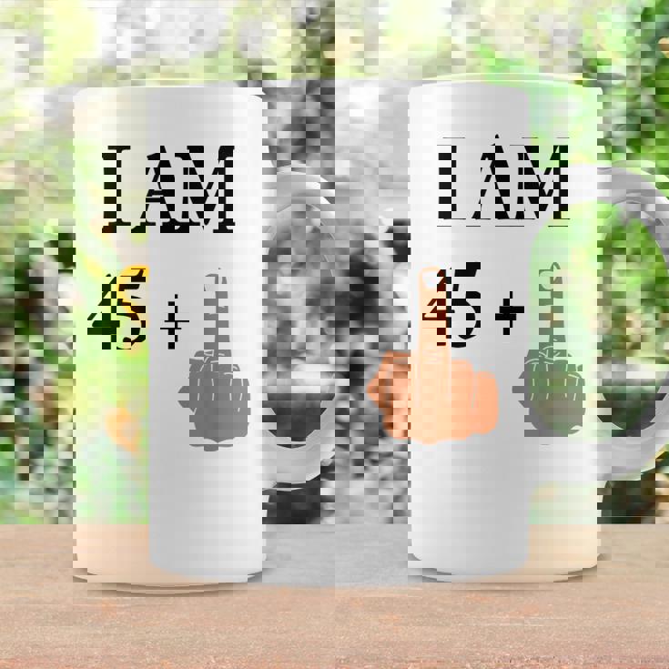 I Am 45 Plus 1 Funny 46th Birthday 1974 1975 Graphic Print Coffee Mug ...