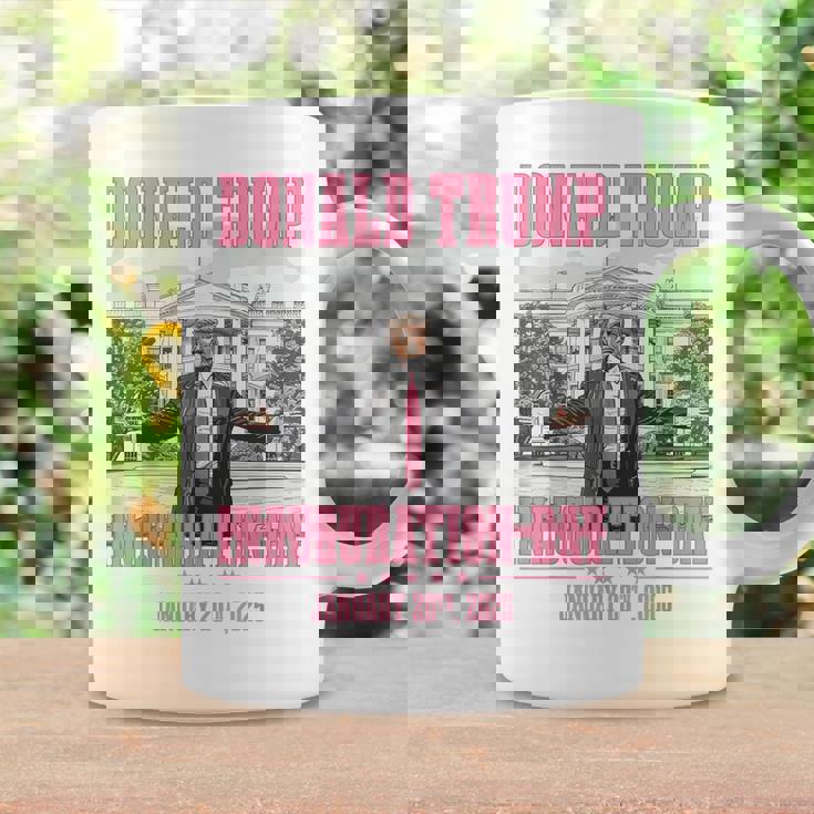 Donald Trump Inauguration Day 2025 Pink Trump Usa Flag Coffee Mug ...