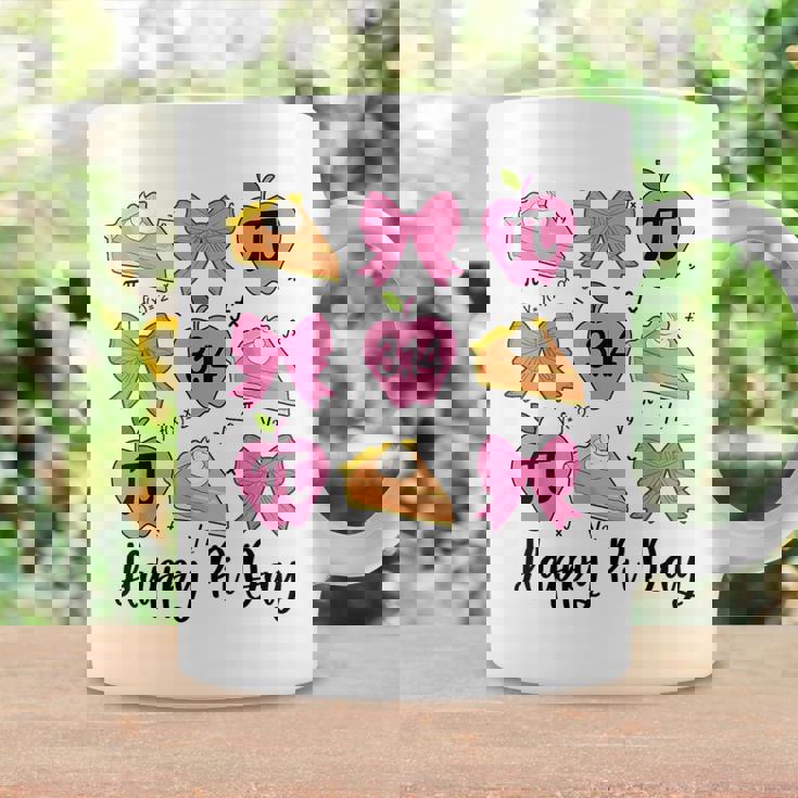 Happy Pi Day Coquette Bow Pie Numbers Math Teacher Science Coffee Mug ...