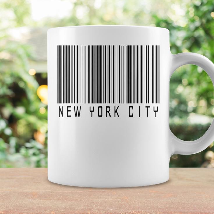 NYC New York City Bar Code Graphic Print Coffee Mug - Monsterry