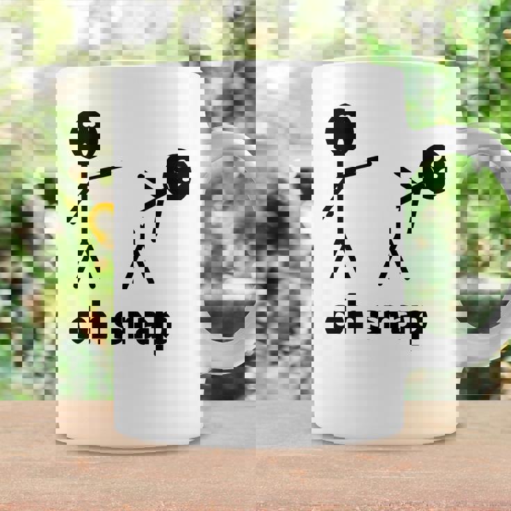 Oh Snap Stick Figure Hilarious Sarcastic Humor Saying Graphic Print ...