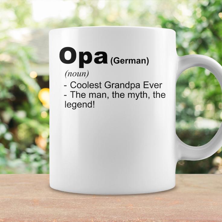 Opa German Noun Coolest Grandpa Ever The Man The Myth Graphic Print ...
