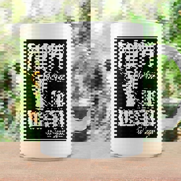 Pappy The Man The Rockstar The Legend Graphic Print Coffee Mug - Monsterry