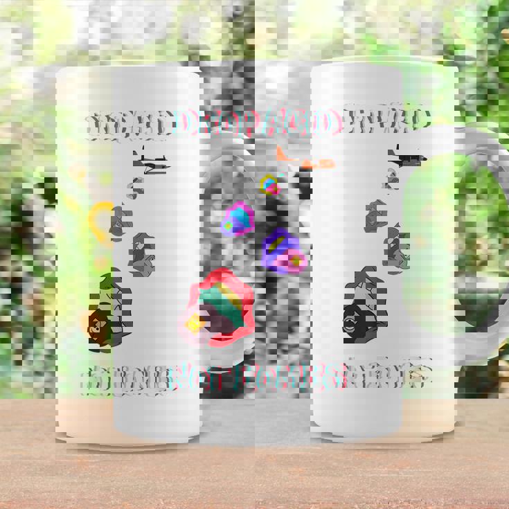 Techno 90s Acid House 70s 80s Raver Drop Acid Not Bombs Graphic Print ...