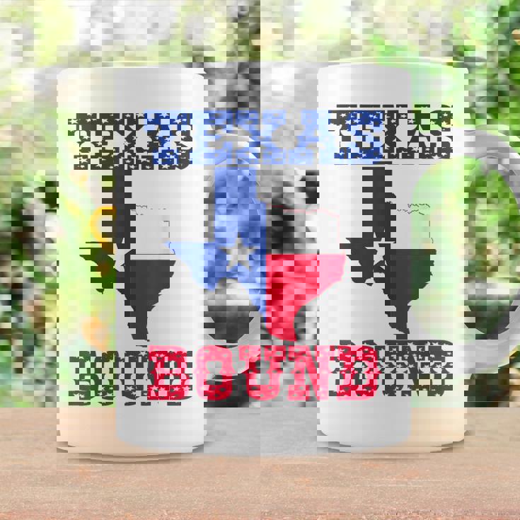 Texas Bound Moving To Texas Texas Bound With Texas Map Graphic Print Coffee Mug - Monsterry