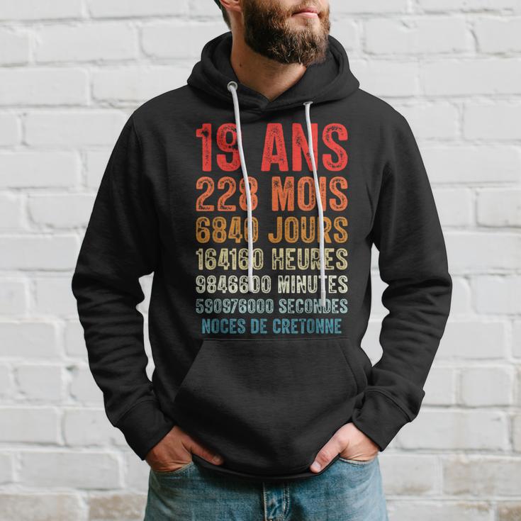 Noces De Cretonne Cadeau D'anniversaire 19 Ans De Mariage Sweat à ...