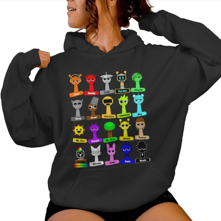 All Sprunki With Their Names Boys Girls Toys Camiseta unisex - Regaloses