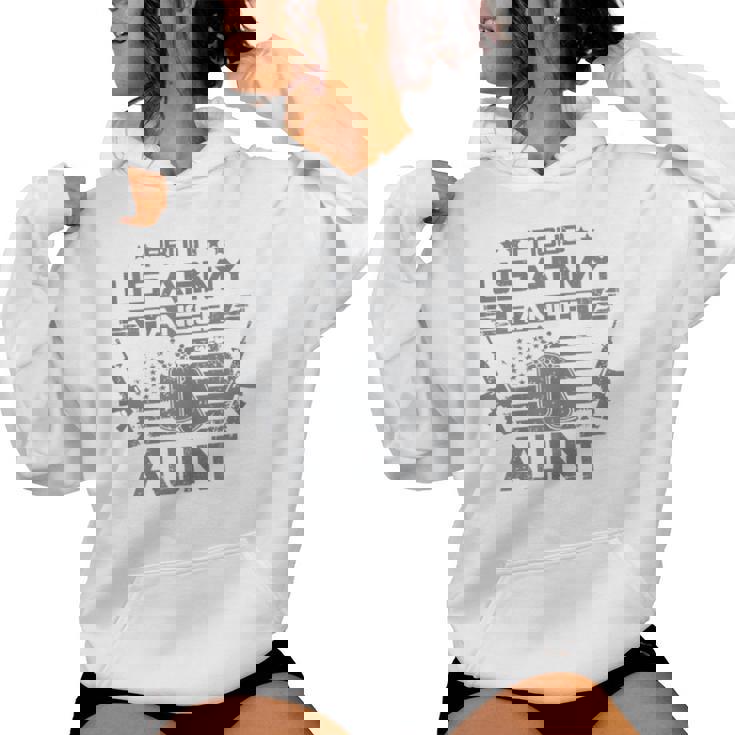 Proud US Army Ranger Aunt Flag American USA Military Veteran Women's ...