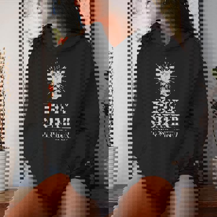 Holy Spirit Dove Powered Christian For Men And Women Women's Hoodie ...