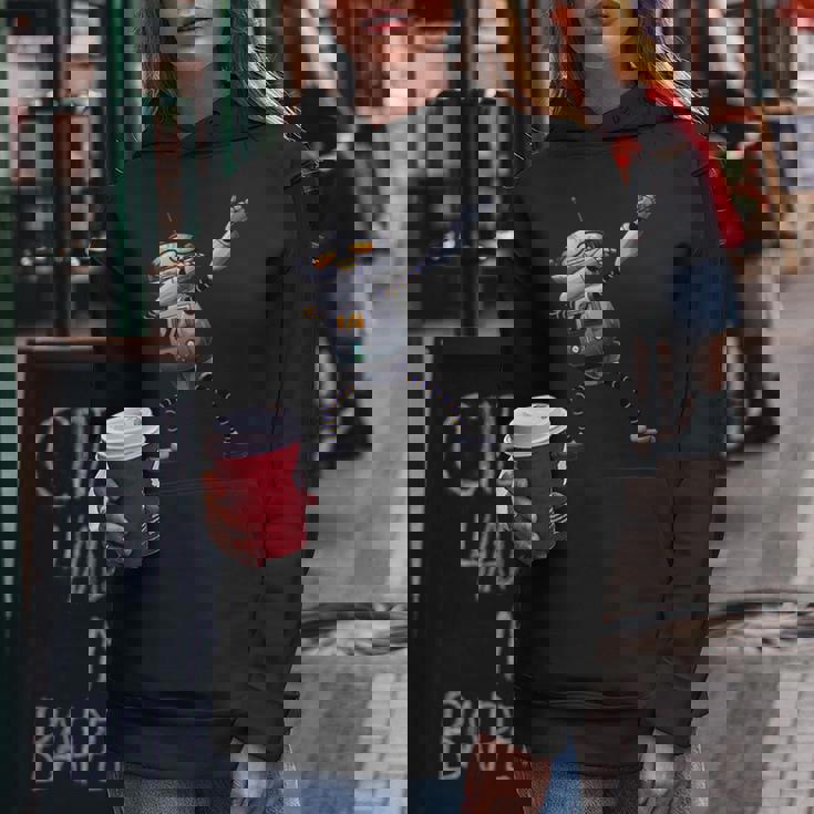 Dabbing Robot Cute Dab Dance Move Trend Machine Women's Hoodie - Monsterry