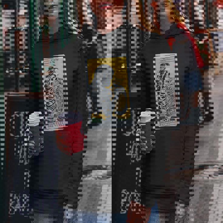 Gatos Before Vatos Cat Lady Cat Mom Skeleton Tarot Card Goth Women's ...