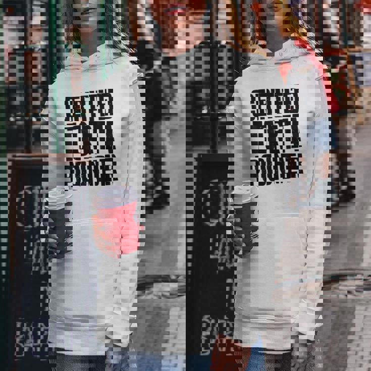 Certified Torta Pounder Torta Pounder Fat Women Women's Hoodie - Monsterry