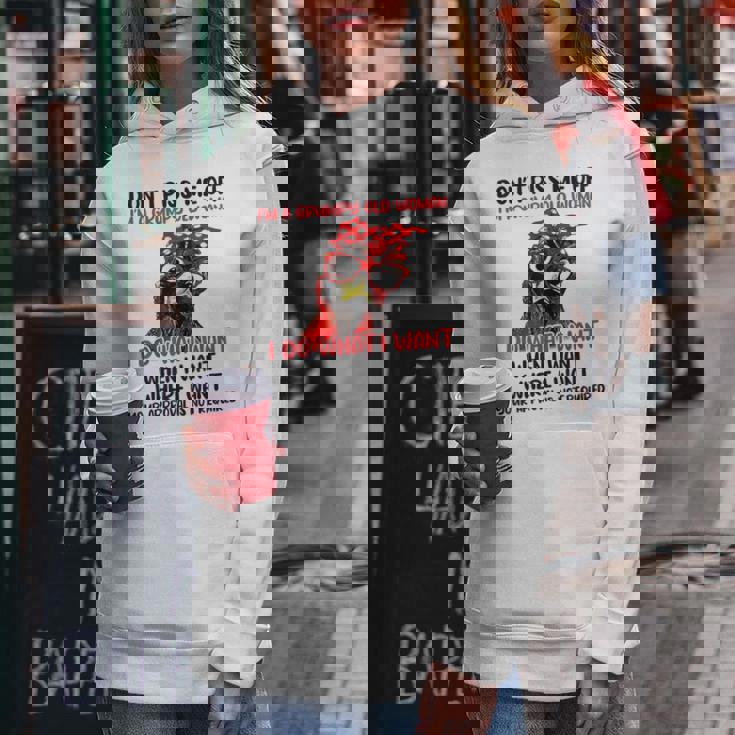 Chicken Don’t Piss Me Off I’m A Grumpy Old Woman Women's Hoodie - Monsterry