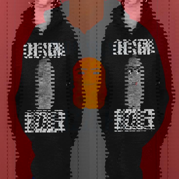 Ohio Sigma Rizzler Meme Chicken Nugget Women Hoodie - Monsterry