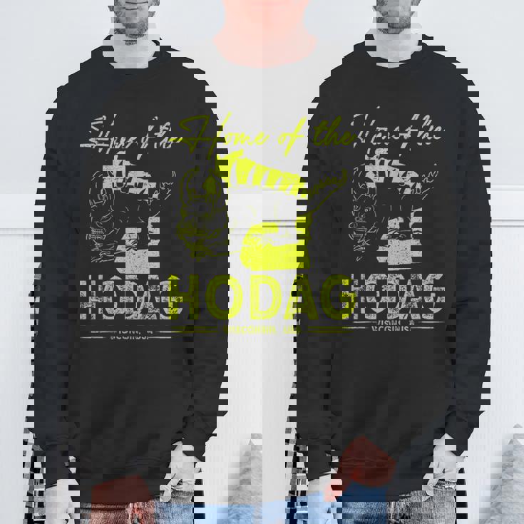 Home Of The Hodag Wisconsin Midwest Cryptid Monster Sweatshirt - Monsterry