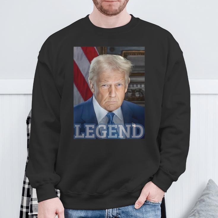 Trump 2025 Inauguration Second Term Portrait Legend Photo Sweatshirt ...