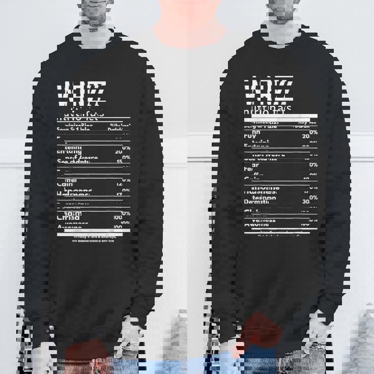 W Rizz Nutrition Facts Meme Rizzler Internet Memes Gen Z Men Sweatshirt ...