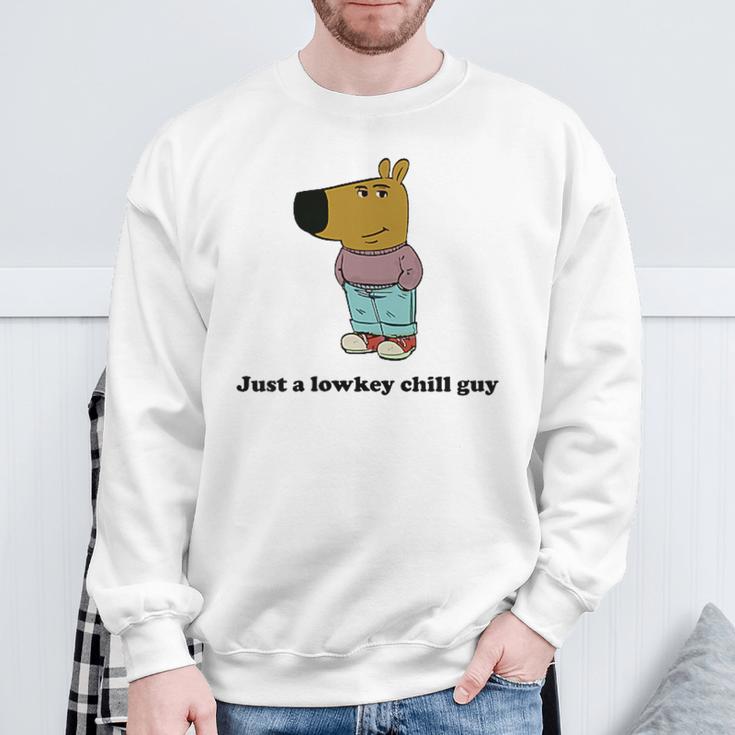 Just A Lowkey Chill Guy Meme Lowkey Chill Guy Sweatshirt | Mazezy