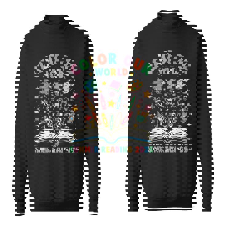 Color Our World Summer Reading 2025 Librarian T-Shirt | Mazezy